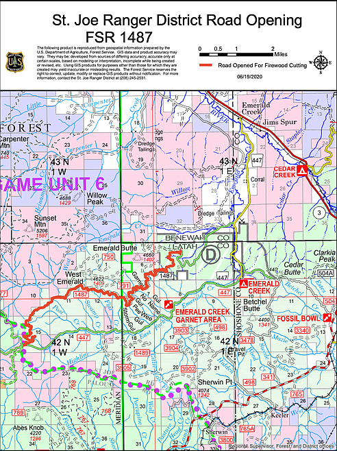 Roads opened for firewood collection in St. Joe Ranger District ...