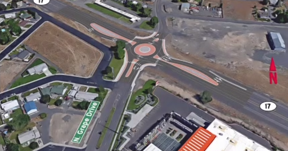 Traffic change: Construction on Grape Drive roundabout to begin next ...