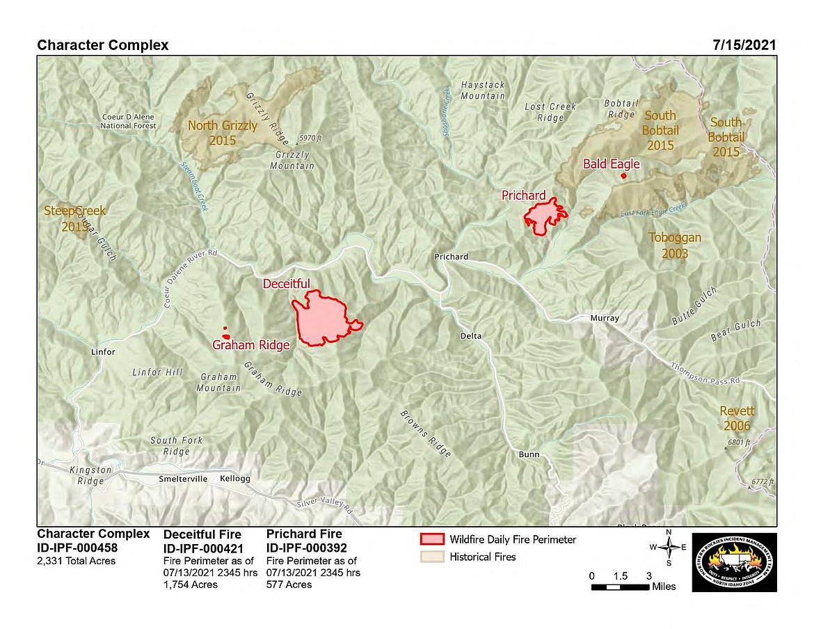 Character Complex fires continue to grow | Shoshone News-Press