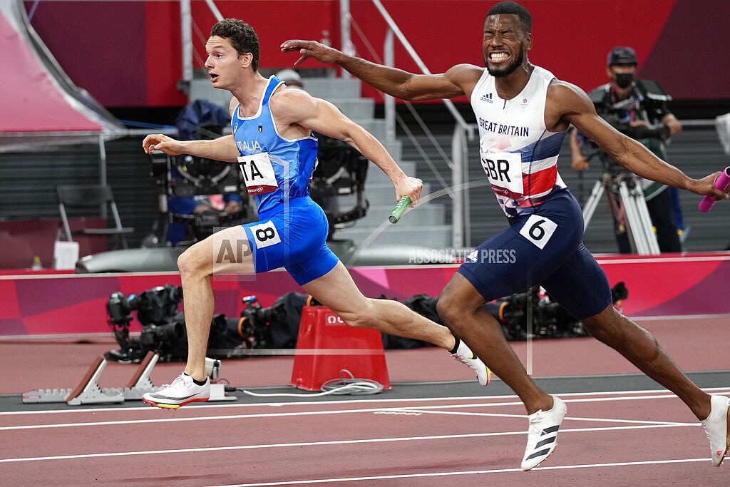 'Four Ferraris': Italy race to shock 4x100 gold at Olympics | Coeur d ...