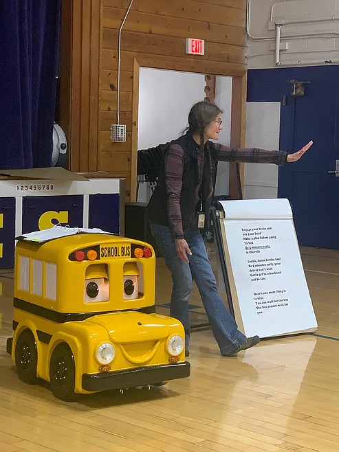 Buster teaches students about bus safety | Bonner County Daily Bee