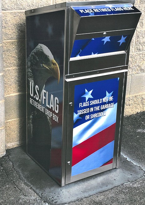 Flag retirement boxes at the VFW | Bonners Ferry Herald