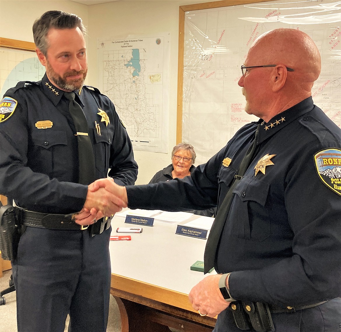 Ronan swears in new police chief | Lake County Leader