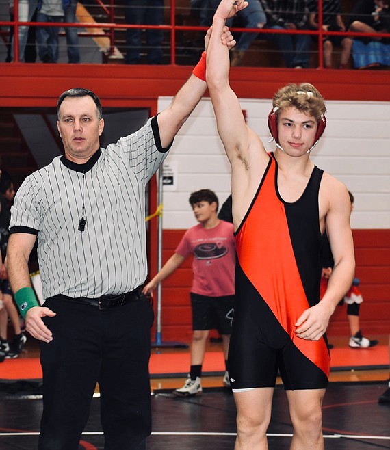 SMS wrestling captures second at districts, 12 Bullpups place | Bonner ...
