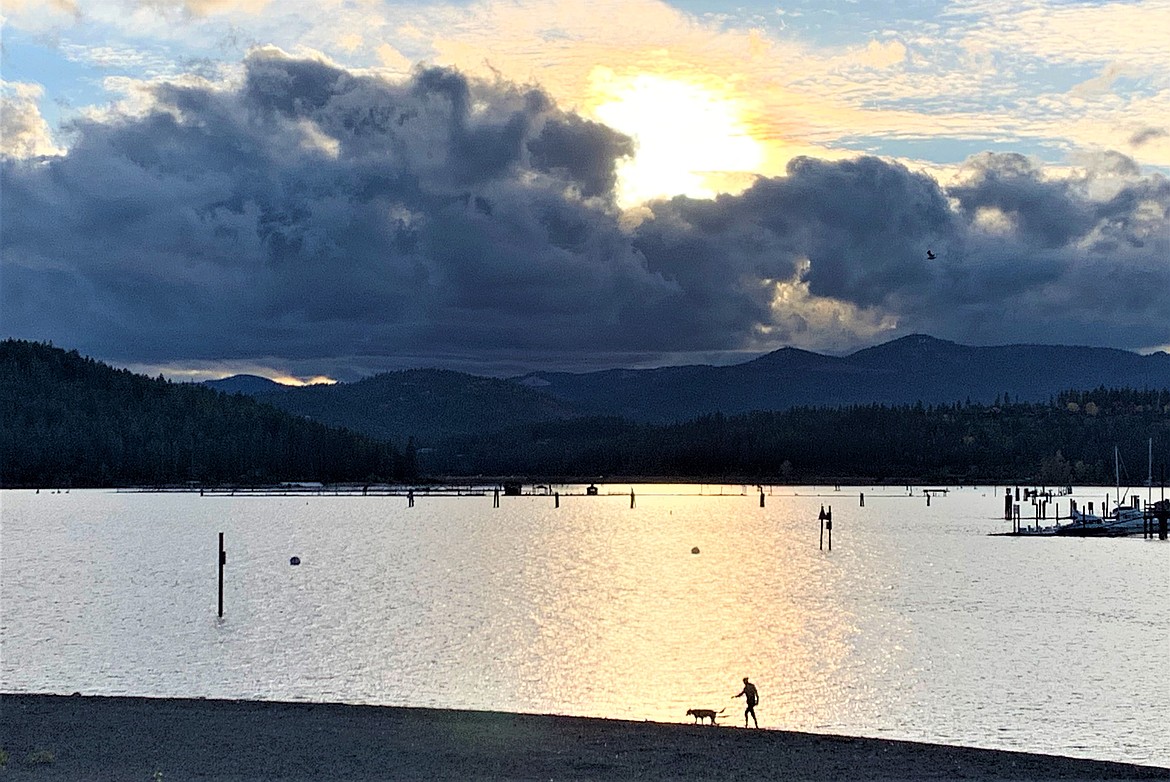Sunset dogwalker | Coeur d'Alene Press