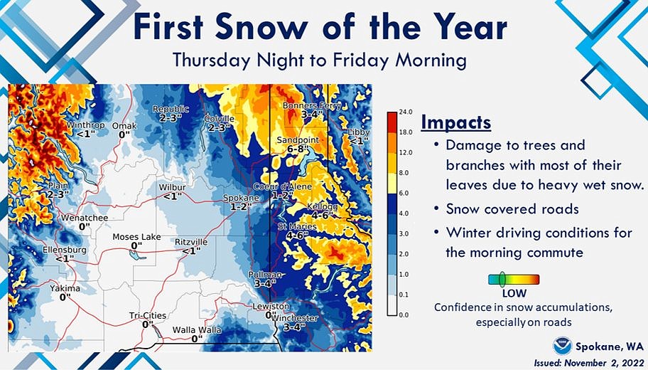 First snow of season coming | Bonners Ferry Herald