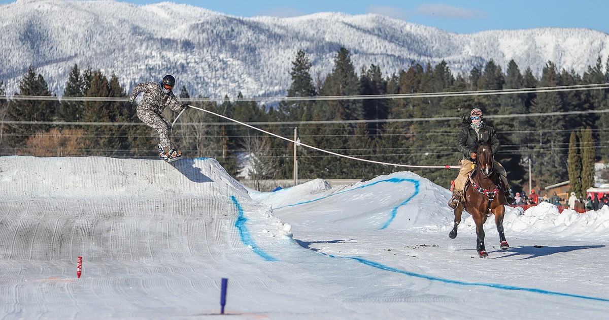 Big air and horse power on display at annual skijoring races | Daily ...