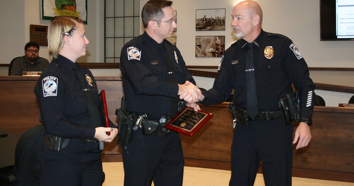 Quincy PD officers recognized for rescue | Hagadone News Network
