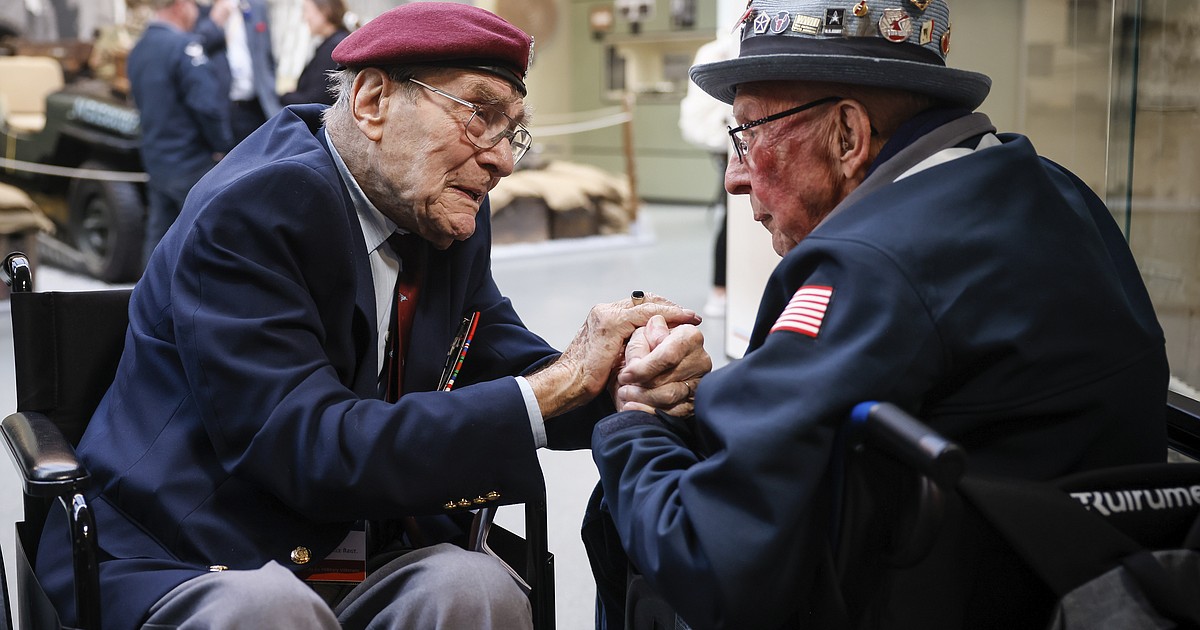'It was tough': World War II veterans return to Utah Beach to mark D ...