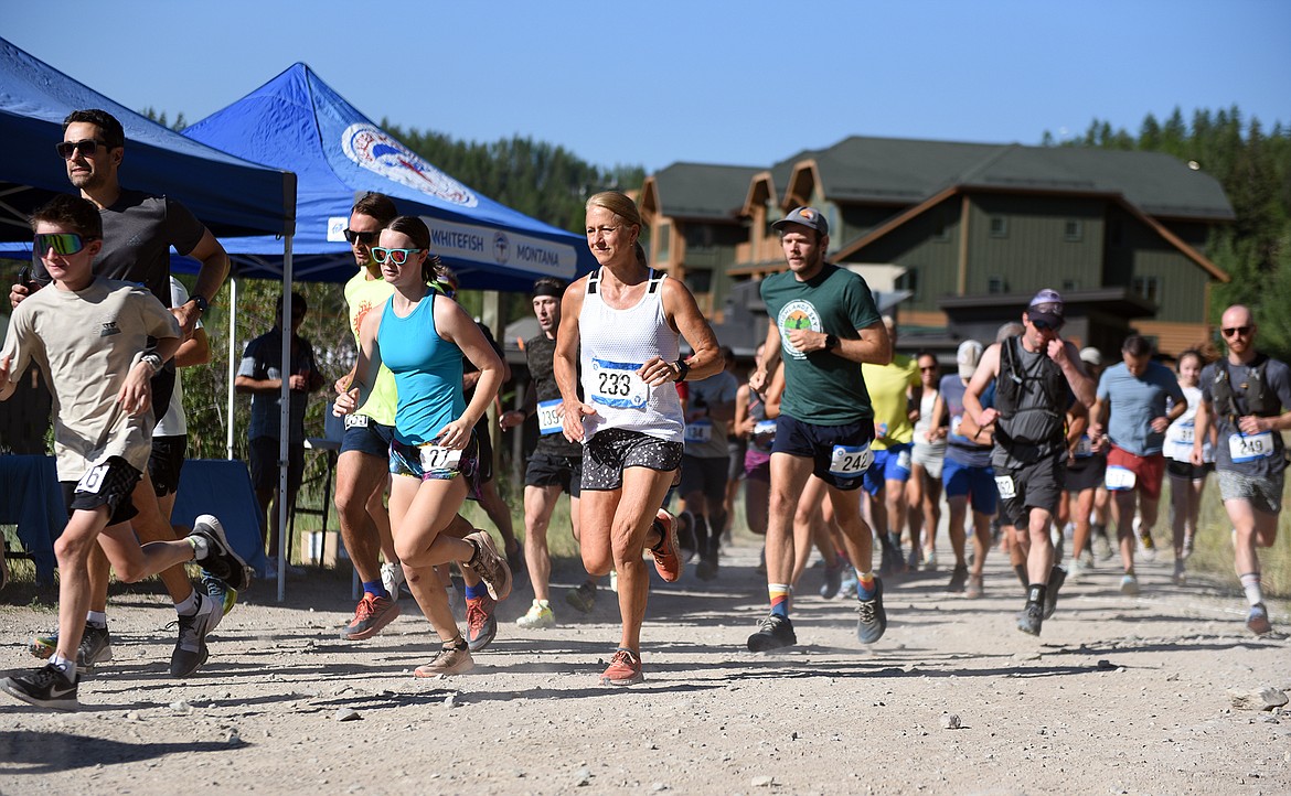 Runners participate in Glacier Nordic Club's 41st Big Mountain Run ...