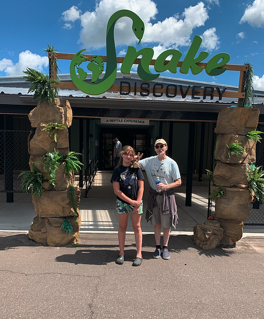 Daughter, dad with Parkinson's enjoy reptile adventure | Coeur d'Alene ...