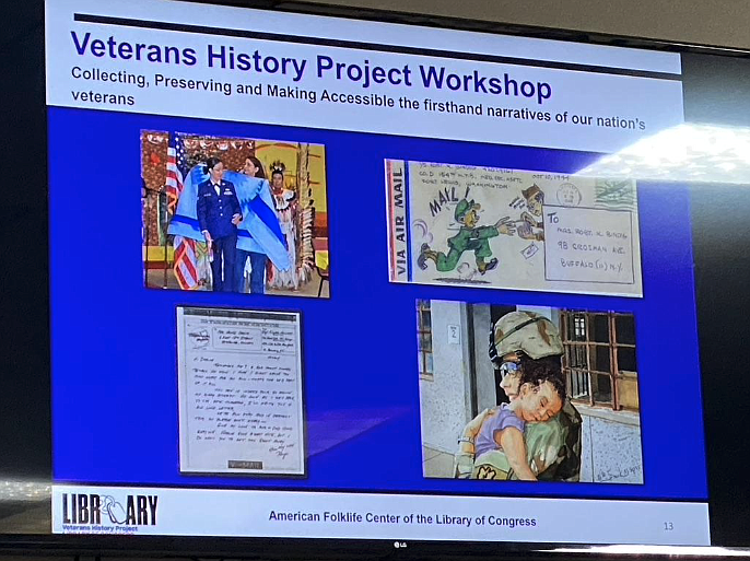 VETERANS PRESS: Veterans History Project: Workshop kicks off program at ...