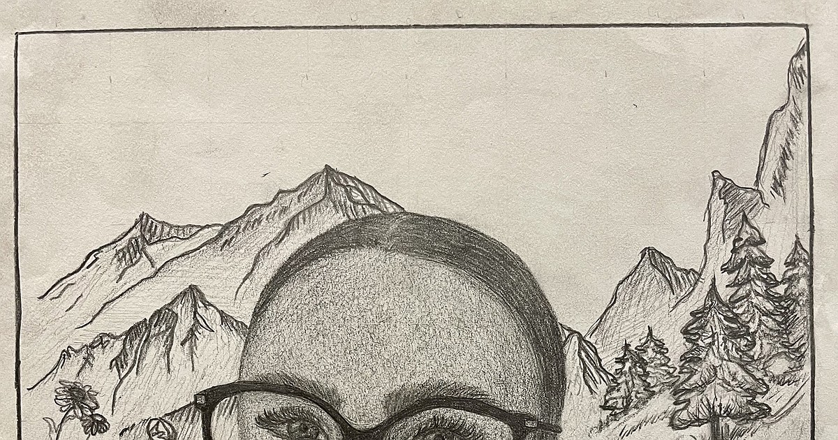 Student Art: ‘Self-Portrait; Happiness’ by Taylor Ekern-Herman ...