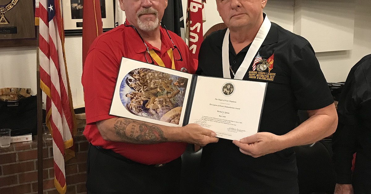 Veteran Michael Quinn receives humanitarian award | Coeur d'Alene Press
