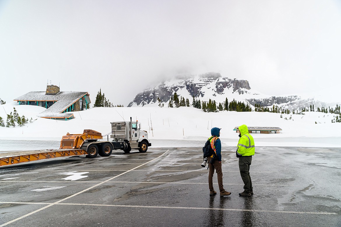 Glacier National Park plows a little more than halfway through the Big ...