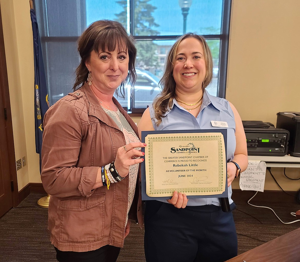 Chamber honors Little as month's top volunteer | Bonner County Daily Bee