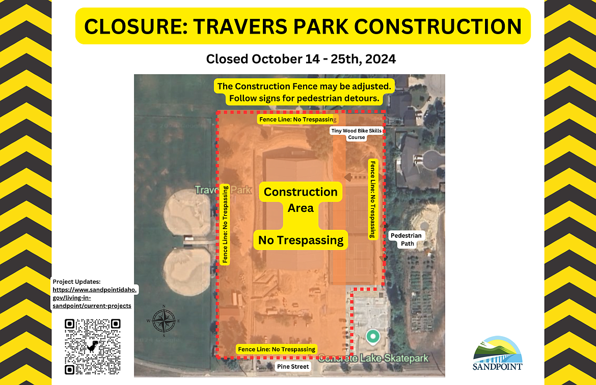 Travers lot to be temporarily closed | Bonner County Daily Bee