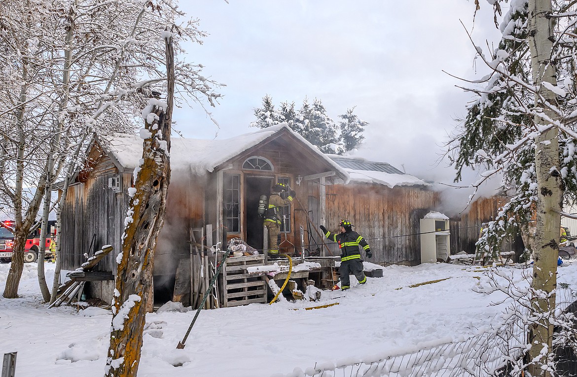 Firefighters battle house fire on Braig Road | Hungry Horse News