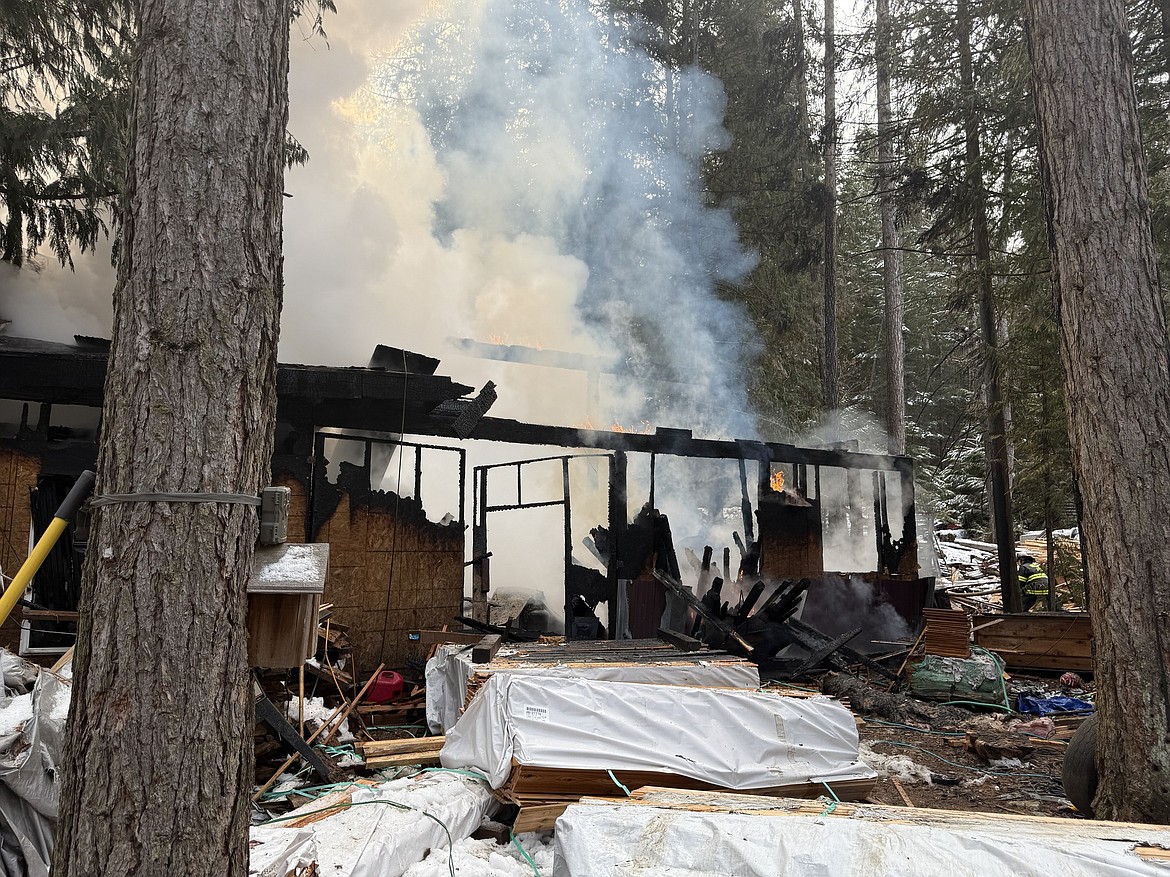 Athol shop building destroyed in fire | Coeur d'Alene Press