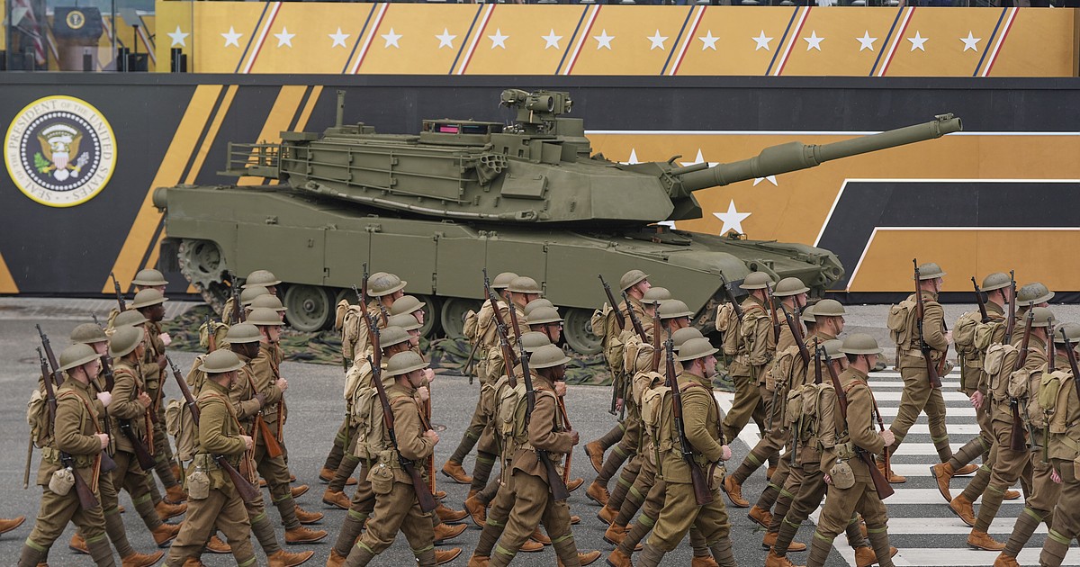 Military parade barrels through nation's capital with tanks, troops and ...