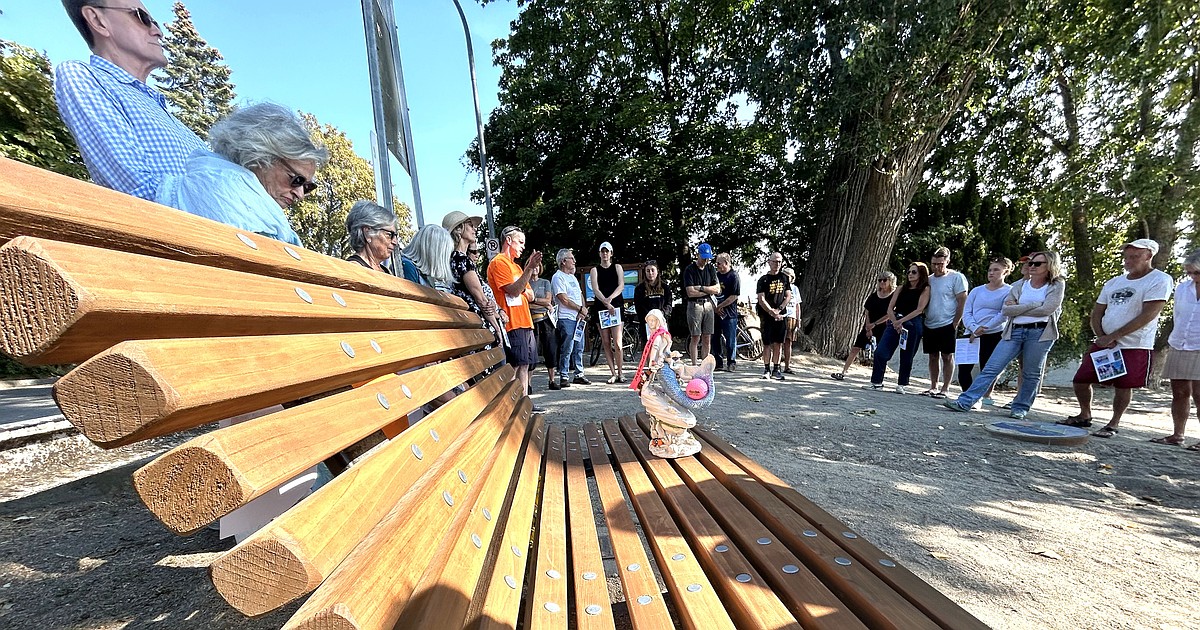 Bench dedicated to beloved swimmer at Sanders Beach | Hagadone News Network