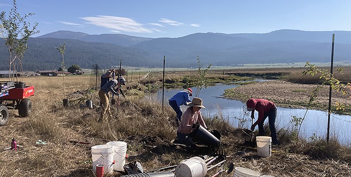 Landowners, Adams district, Nez Perce Tribe restore 1.25 miles of the ...