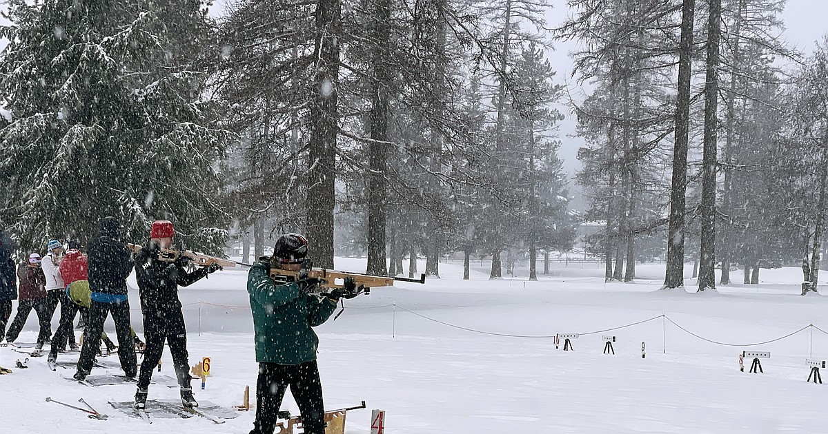 Glacier Nordic athletes give biathlon a shot with laser rifles ...