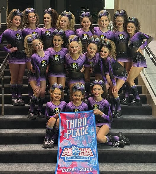 Hayden cheer team places third at debut cheer competition in Portland ...