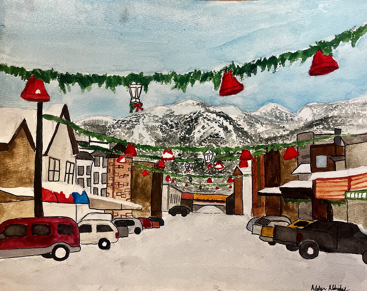 Student Art: 'Winter in Whitefish’ by Adelyn Aldridge | Hagadone News ...