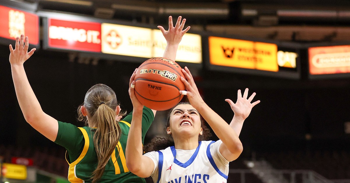 STATE 6A GIRLS BASKETBALL TOURNAMENT: Jumping for joy ... Coeur d'Alene ...