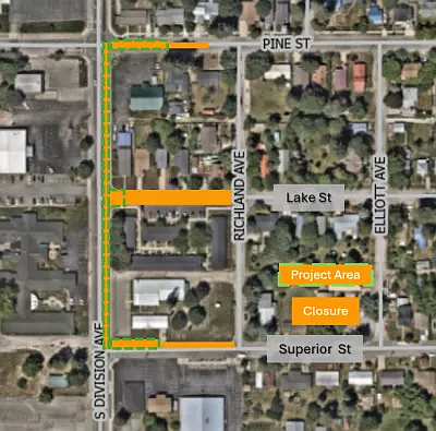Sidewalk improvements near SHS begin | Bonner County Daily Bee
